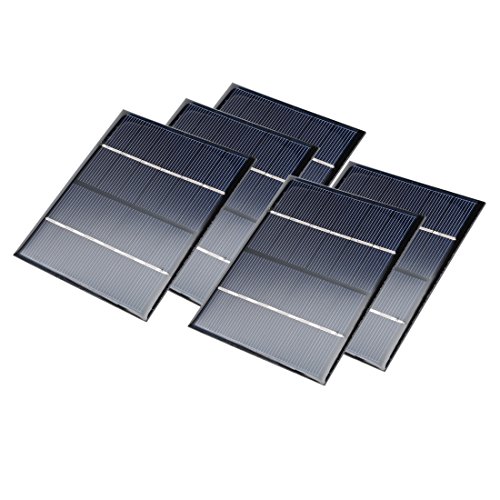 uxcell® 5Pcs 6V 200mA Poly Mini Solar Cell Panel Module DIY for Light Toys Charger 110mm x 92mm