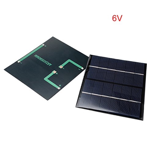 uxcell® 5Pcs 6V 200mA Poly Mini Solar Cell Panel Module DIY for Light Toys Charger 110mm x 92mm