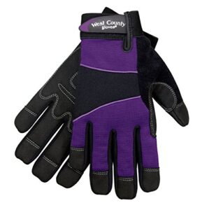 west county gardener unisex adult 0 west county gardener womens work glove, purple, small pack of 1 us