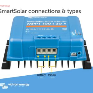 Victron Energy SmartSolar MPPT 100V 30 amp 12/24-Volt Solar Charge Controller (Bluetooth)