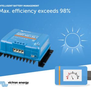 Victron Energy SmartSolar MPPT 100V 30 amp 12/24-Volt Solar Charge Controller (Bluetooth)