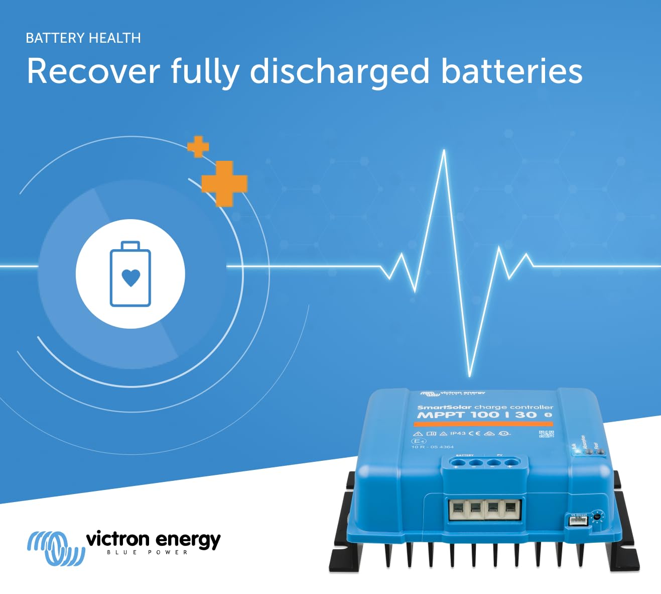 Victron Energy SmartSolar MPPT 100V 30 amp 12/24-Volt Solar Charge Controller (Bluetooth)