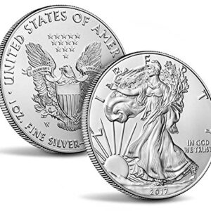 2017 W Silver Eagle 2017 W Silver Eagle Burnished W Mint Mark $1 Perfect Uncirculated US Mint SP