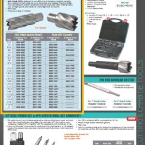 HHIP 5023-0500 Depth M35 Cobalt Annular Cutter, 3/4" Shank, 1/2"