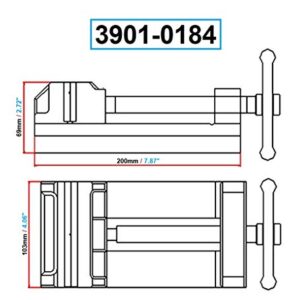 HHIP 3901-0184 Pro-Series Industrial 4" Drill Press Vise