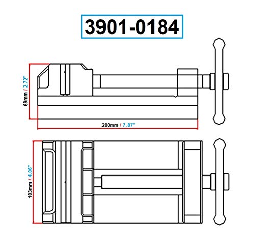 HHIP 3901-0184 Pro-Series Industrial 4" Drill Press Vise