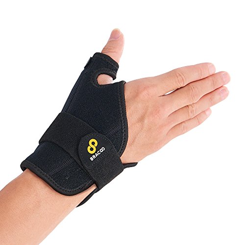 Bracoo Thumb Spica Splint Stabilizer, Wrist Support Brace for Arthritis Pain, de Quervain's, Sprained Pain Relief - Fit Right & Left Hand, TP32