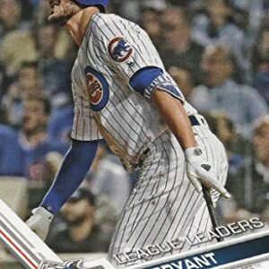 Chicago Cubs 2017 Topps Complete Mint Hand Collated Team Set with Kris Bryant, Kyle Schwarber, 2016 World Series Champions Highlights plus