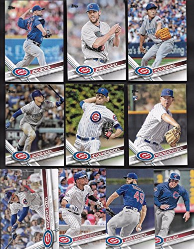 Chicago Cubs 2017 Topps Complete Mint Hand Collated Team Set with Kris Bryant, Kyle Schwarber, 2016 World Series Champions Highlights plus