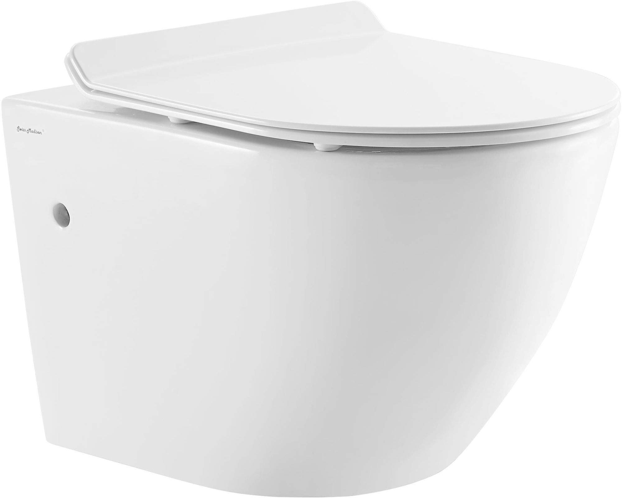 Swiss Madison Well Made Forever SM-WT449 St. Tropez Wall Hung Toilet, Glossy White