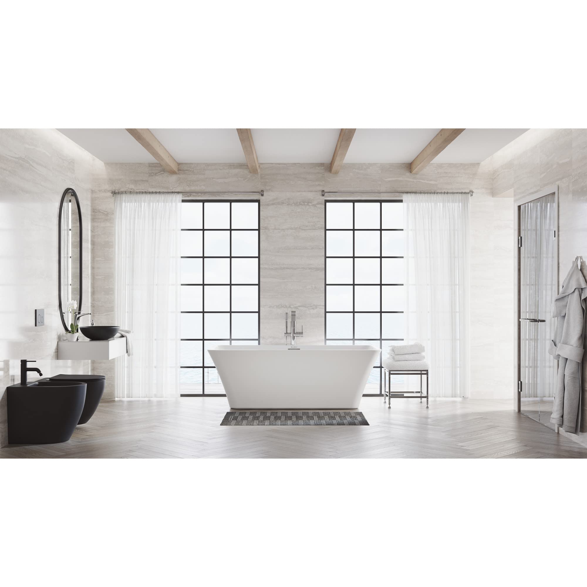 Swiss Madison Well Made Forever SM-WT449 St. Tropez Wall Hung Toilet, Glossy White