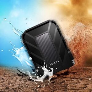 ADATA HD710 Pro 2TB USB 3.1 IP68 Waterproof/Shockproof/Dustproof Ruggedized External Hard Drive, Black (AHD710P-2TU31-CBK)