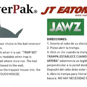 $averPak 2 Pack - Includes 2 JT Eaton Jawz Rat and Chipmunk Traps for use with Solid or Liquid Baits