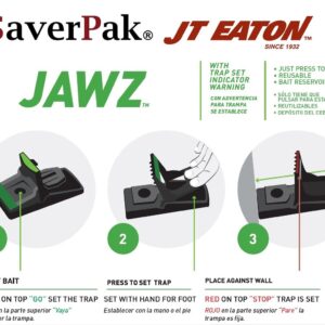 $averPak 2 Pack - Includes 2 JT Eaton Jawz Rat and Chipmunk Traps for use with Solid or Liquid Baits