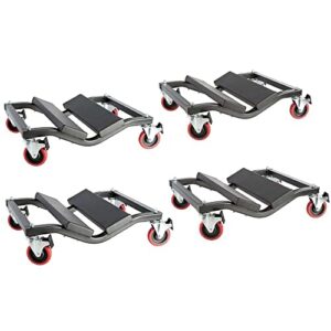 harbor mate steel pontoon boat dollies - 4 pack