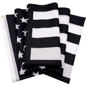 DANF Thin Gray Silver Line Law Enforcement Correctional Corrections Guards Officers 3x5 Feet Flag with Grommets