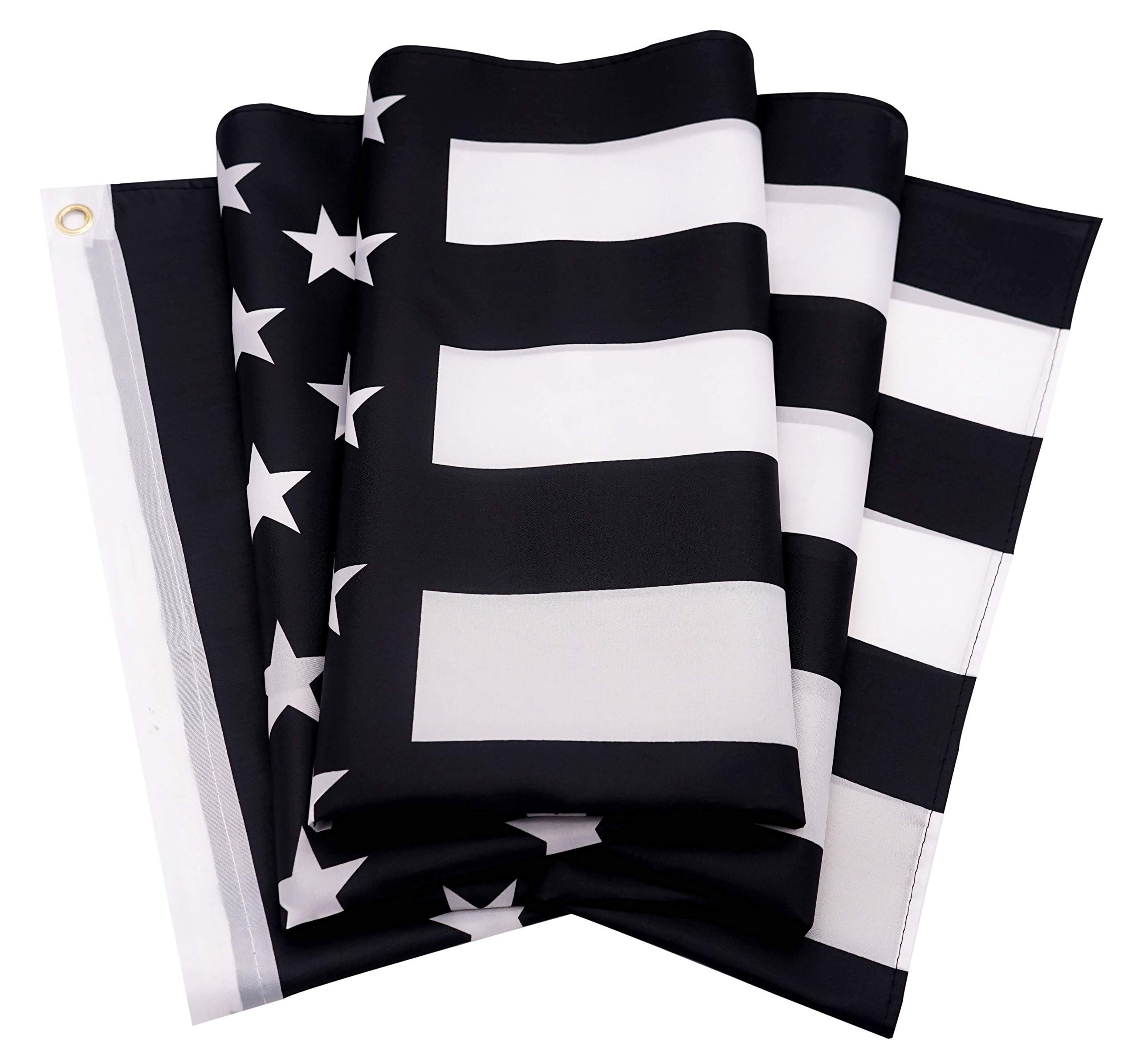 DANF Thin Gray Silver Line Law Enforcement Correctional Corrections Guards Officers 3x5 Feet Flag with Grommets