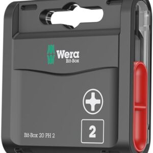 WERA 05057750001 Bit-Box 20 PH, PH 2 x 25 mm, 20 Pieces