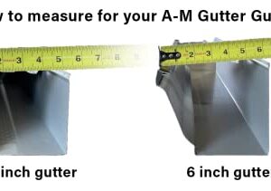 A-M Gutter Guard - Aluminum 5" (100 Feet, Mill Finish)