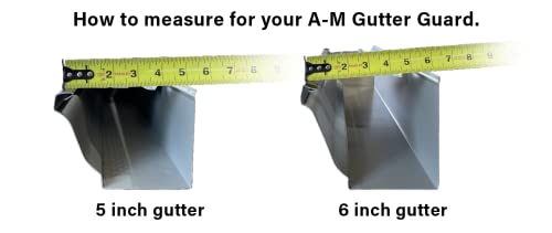 A-M Gutter Guard - Aluminum 5" (100 Feet, Mill Finish)