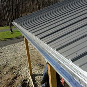 A-M Gutter Guard - Aluminum 5" (100 Feet, Mill Finish)