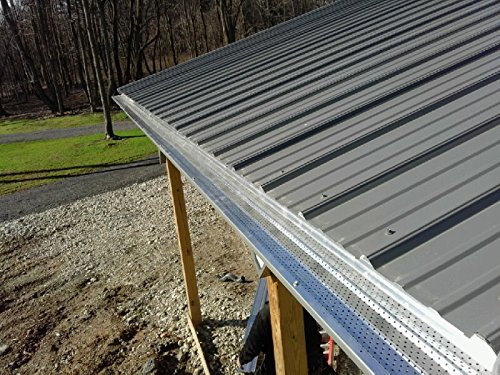 A-M Gutter Guard - Aluminum 5" (100 Feet, Mill Finish)