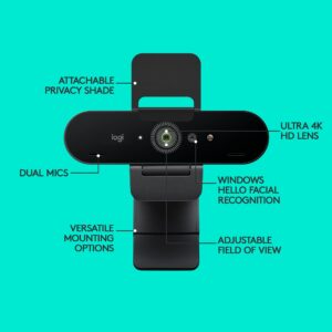 Logitech BRIO Stream USB 3.0 Nero Webcam