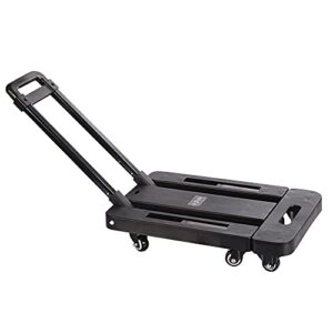 Boshen 440lb 18.50"x11.81"x3.54" Heavy Duty Luggage Cart Dolly Folding Platform Moving Warehouse Push Hand Truck