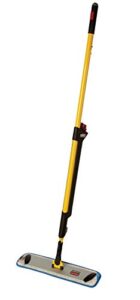 rubbermaid commercial 1835528 products pulse microfiber floor cleaning system, handle with single-sided mop frame