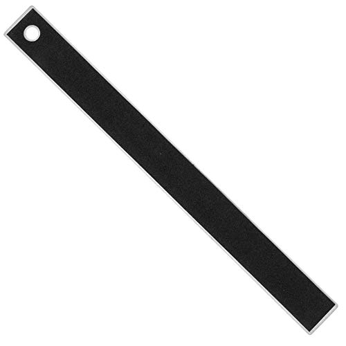 Stainless Steel 12 Inch Metal Ruler Non-Slip Rubber Back, with Inch and Metric Graduations