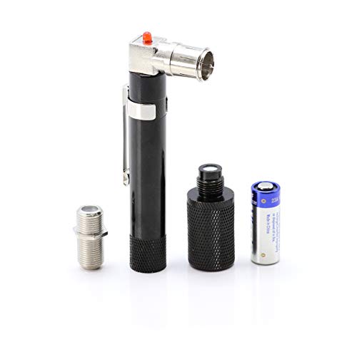 Coaxial (Coax) Pocket Continuity Tester (Tracer) with Voltage Toner (Sound) and Barrel Connector Bundle, for Testing, Labeling, and Identifying coaxial Lines - Pocket Toner