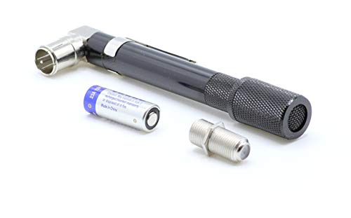 Coaxial (Coax) Pocket Continuity Tester (Tracer) with Voltage Toner (Sound) and Barrel Connector Bundle, for Testing, Labeling, and Identifying coaxial Lines - Pocket Toner