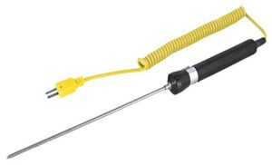 reed instruments r2960 needle tip thermocouple probe, type k, -58 to 1112°f (-50 to 600°c)