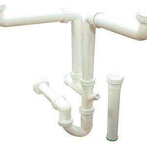 Transolid TSDIK Plastic Sink Drain Install Kit, 12" L x 16" W x 4" H, White