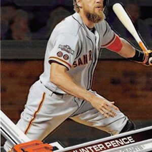 2017 Topps Chrome #128 Hunter Pence San Francisco Giants Baseball Card