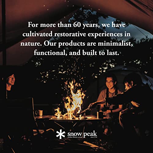 Snow Peak Takibi Fire & Grill - Foldable Fire & Grill - Perfect for Backyards, Camping Trips & More - Cooking Accessory for Patios or Backyards