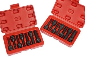 3/8" dr hex allen driver impact socket set + free set!