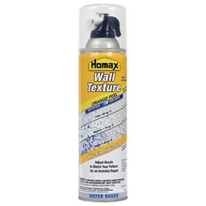 homax 41072040969 wall texture goes on blue/dries white, 16 oz, orange peel, water based aerosol wall texture, pack of 1