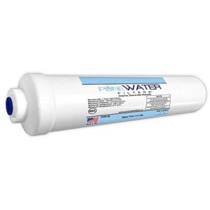 purewater filters inline water filter for under sink kitchen and bathroom faucets- with 3/8 inch inch quick-connect fittings