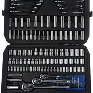 Amazon Basics Mechanic's Tool Socket Set With Case, 201-Piece