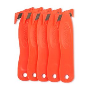 kutzez 5 pack utility knife (red)