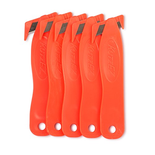 KutzEz 5 Pack Utility Knife (Red)