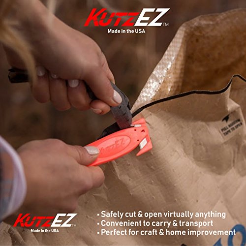 KutzEz 5 Pack Utility Knife (Red)