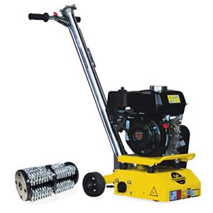 tomahawk 8” concrete scarifier road planer asphalt grinder with 5.5 hp honda gas engine & drum