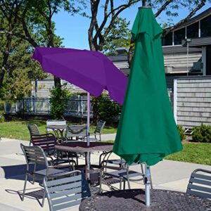 Strombergbrand The Vented Bistro, Large Outdoor Patio Umbrella with Tilt Adjustments, Café Style Market Umbrella, Patented Construction, Commercial Quality Heavy Duty Table Top Umbrella, Purple