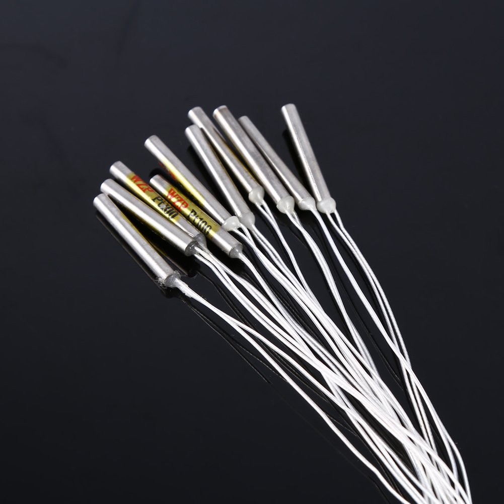 10Pcs PT100 Platinum Resister Temperature Sensor Waterproof Probe©20¡æ to 250¡æ