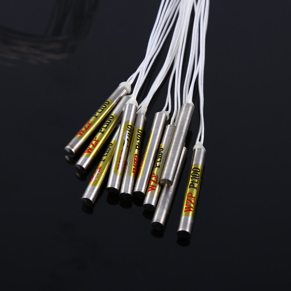 10Pcs PT100 Platinum Resister Temperature Sensor Waterproof Probe©20¡æ to 250¡æ