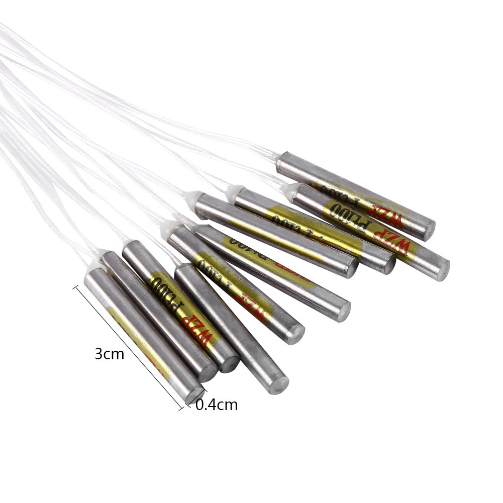 10Pcs PT100 Platinum Resister Temperature Sensor Waterproof Probe©20¡æ to 250¡æ