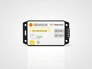 genasun gv-4-pb-12v, 4 a mppt solar charge controller for 12 v lead-acid batteries