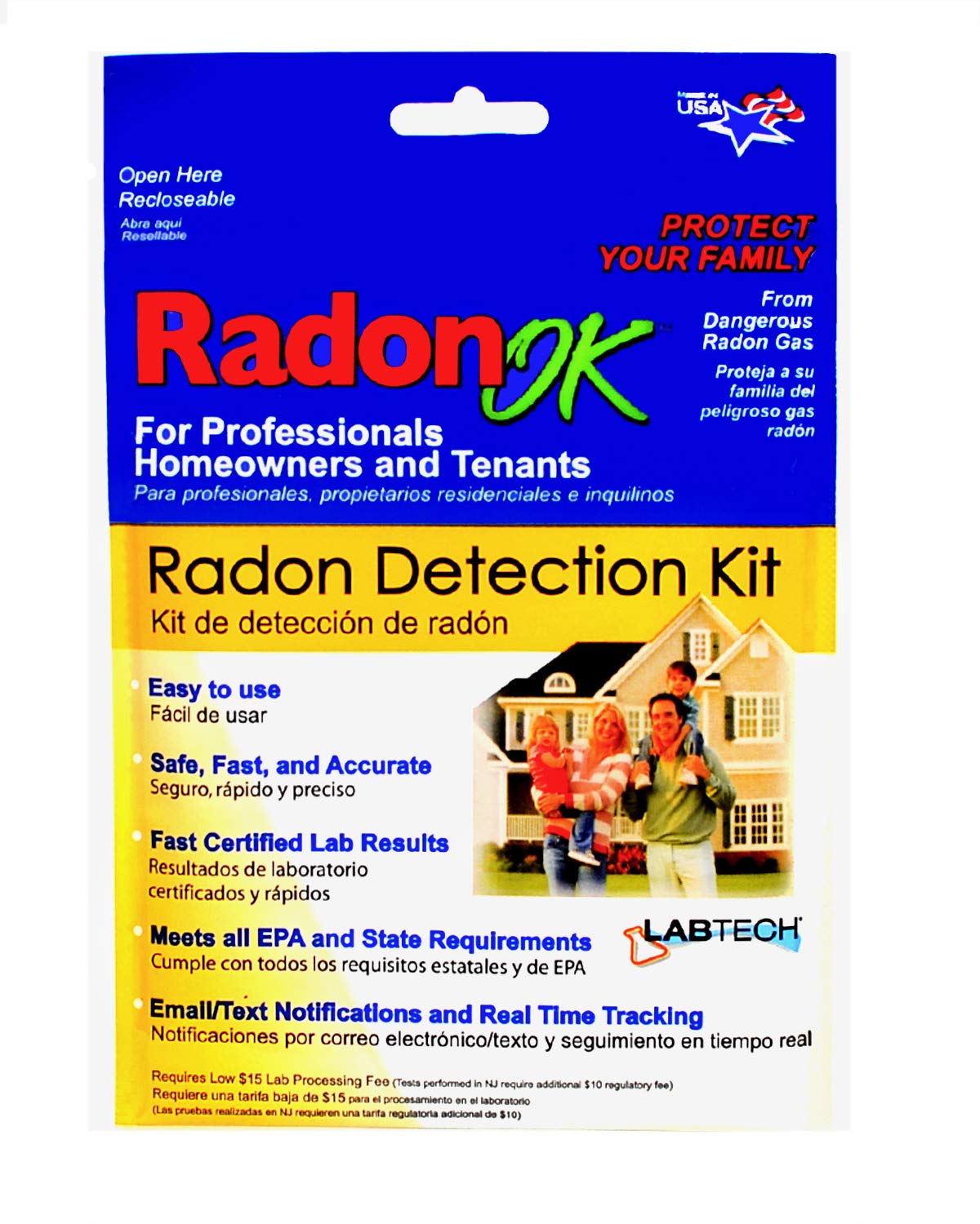 LabTech LT5110 Radon Test Kit